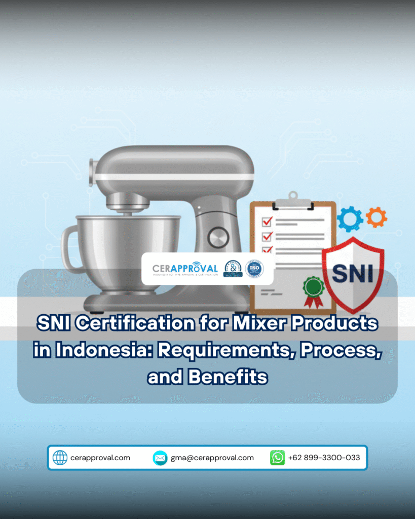 SNI Certification for Mixer Products in Indonesia | Cerapproval